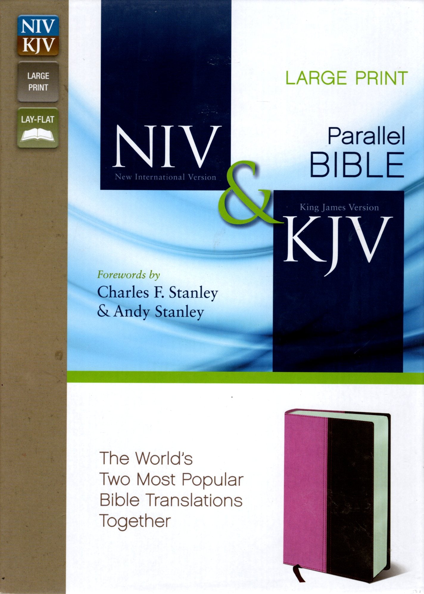 Zondervan NIV & KJV Parallel Bible, Large Print - Leathersoft™ (Orchid – Canaan Bible Book Shop