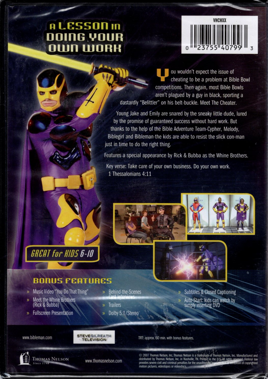Thomas Nelson - BibleMan: Crushing the Conspiracy of the Cheater - Ste ...