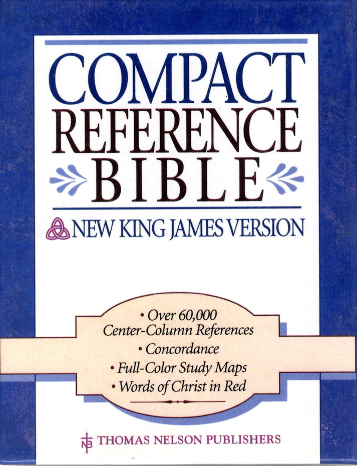 Thomas Nelson NKJV® Compact Reference Bible - Bonded Leather (Black ...